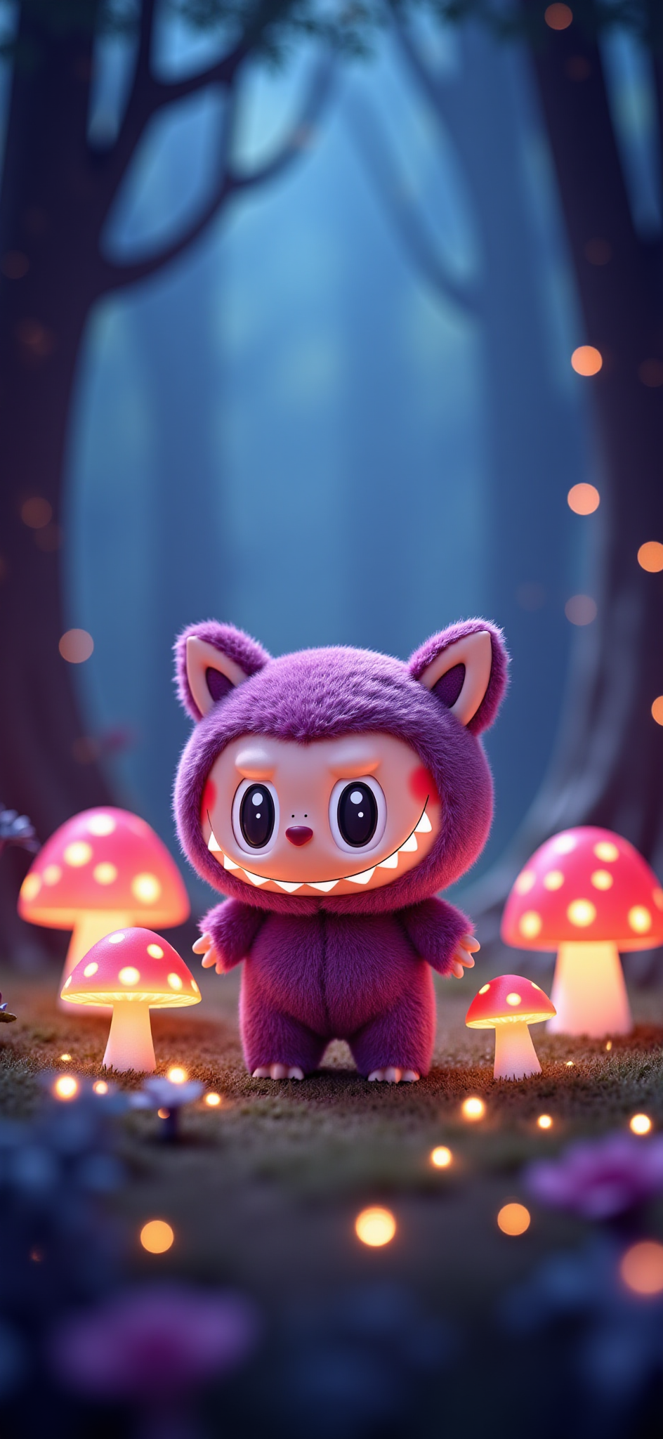 Оригинальное название: Cute Labubu in a Mag - Labubu Wallpapers Box