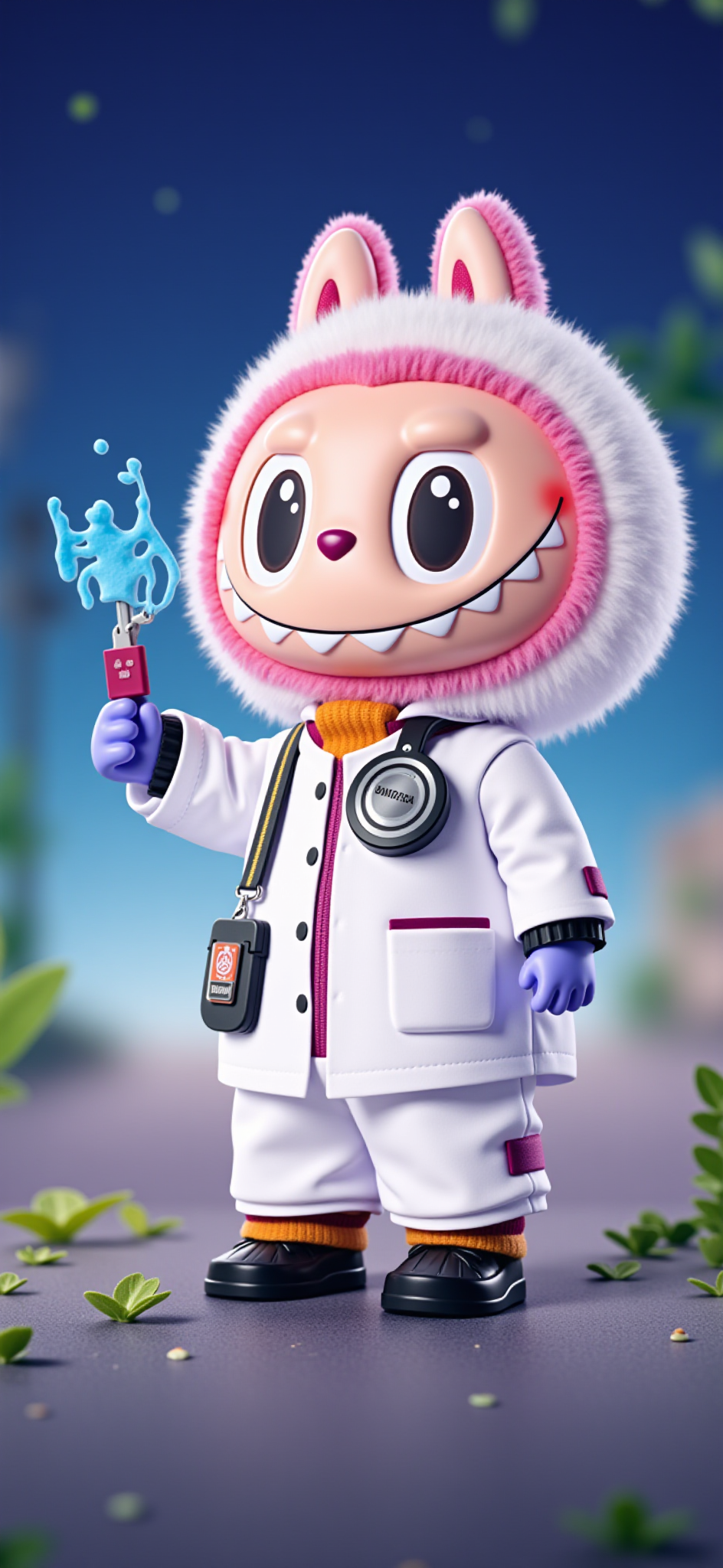 Little Scientist Labubu's Exploration Moment - Labubu Wallpapers Box