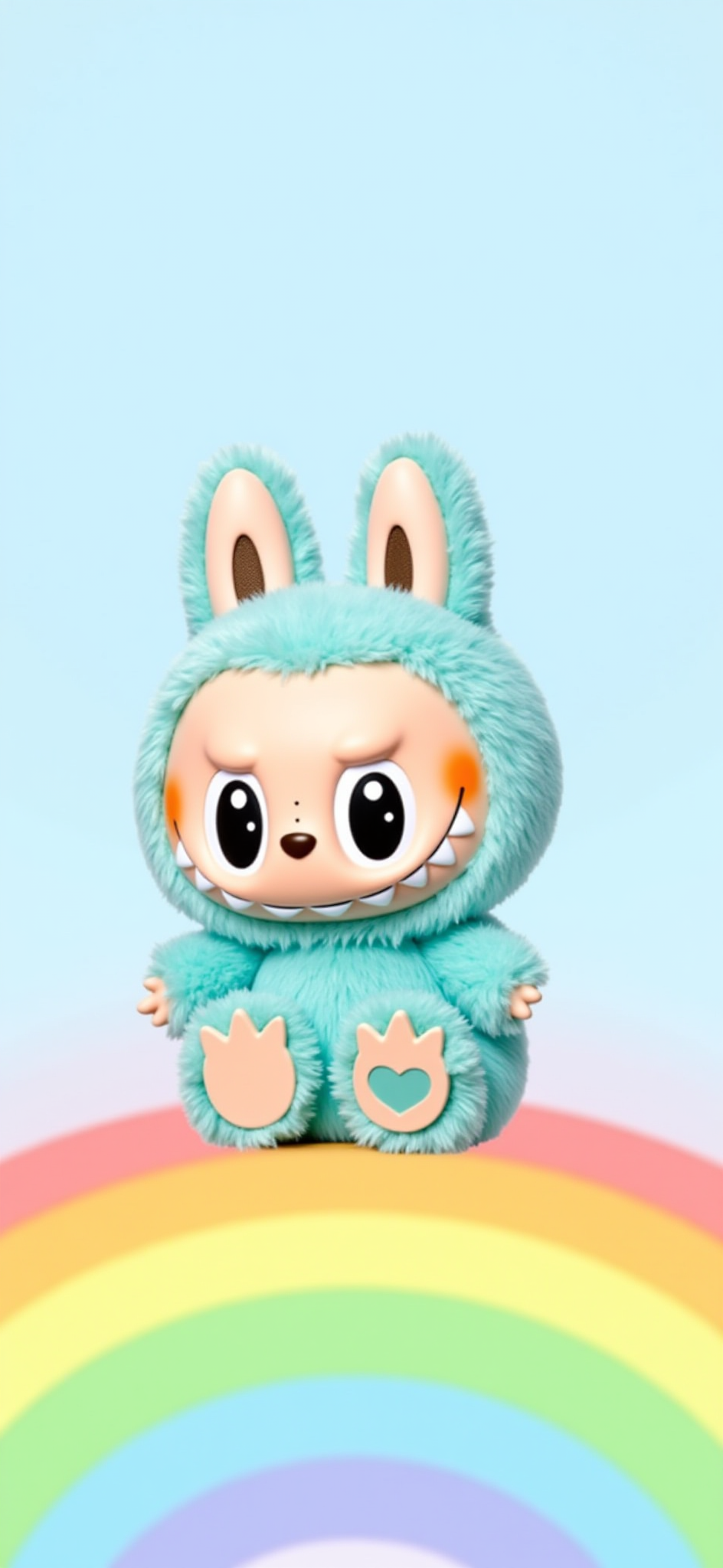 Dreamy Labubu Rainbow Mount Wallpaper - Labubu Wallpapers Box