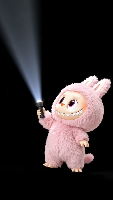 The Adventure Moment of Pink LABUBU - Labubu Wallpapers Box